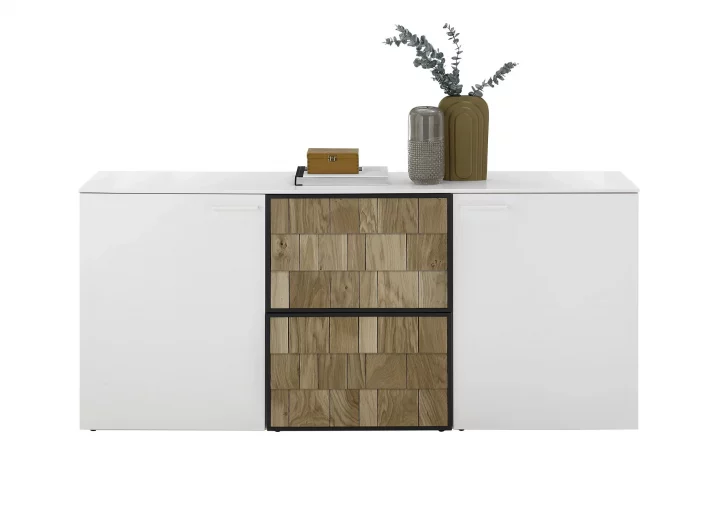 Sideboard - Lack, Weiß - Möbel Nachtsheim